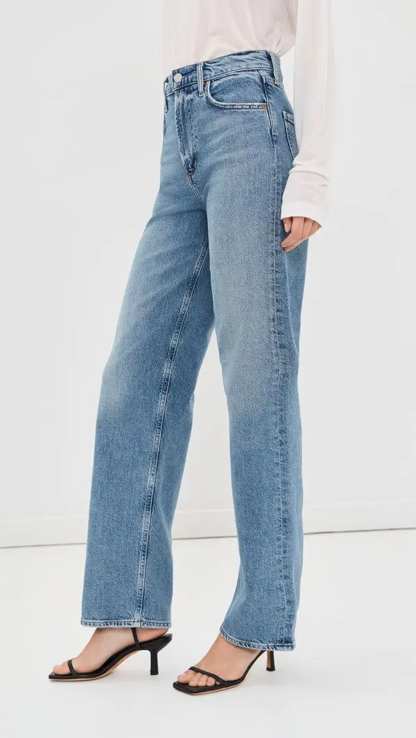 AGOLDE High Rise Wide Leg Ren Jeans
