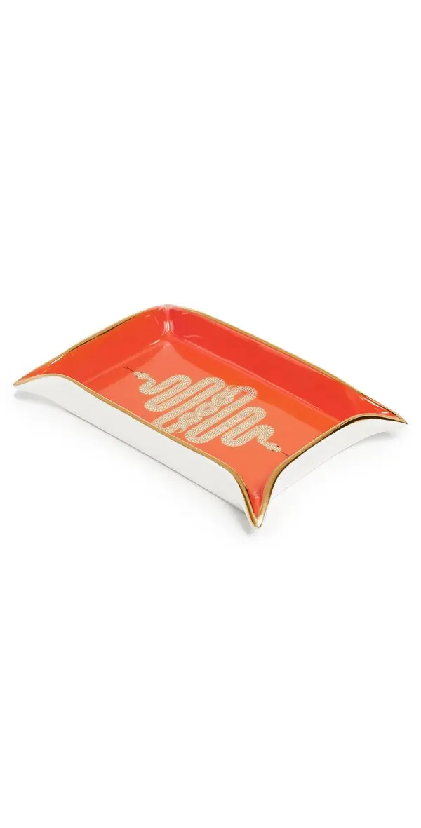 Jonathan Adler Snake Valet Tray - Orange