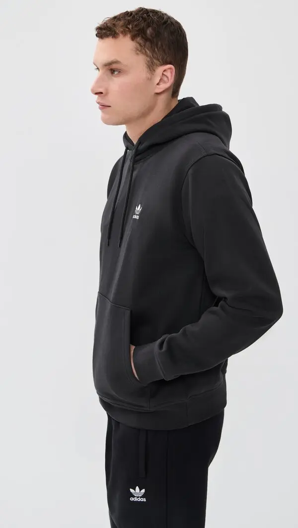 Adidas Trefoil Essentials Hoodie - Black