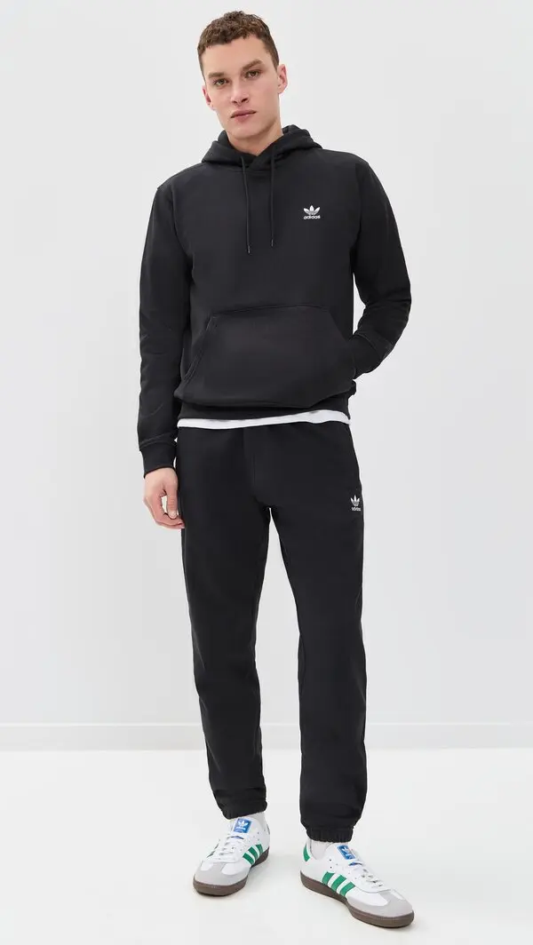 Adidas Trefoil Essentials Hoodie - Black