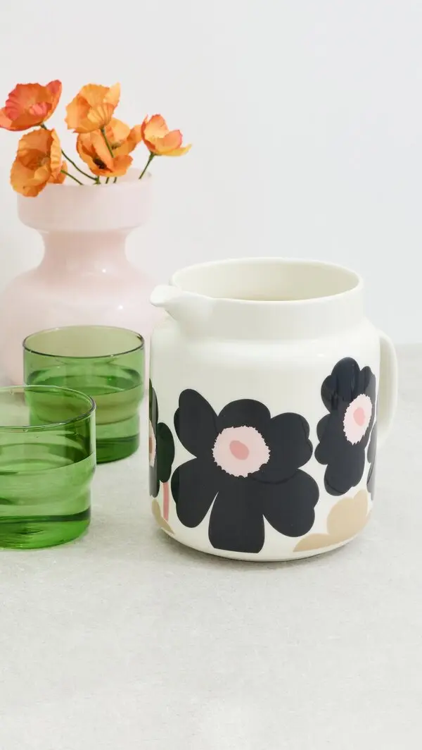 Marimekko Oiva Unikko Stoneware Pitcher