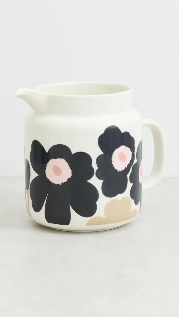 Marimekko Oiva Unikko Stoneware Pitcher