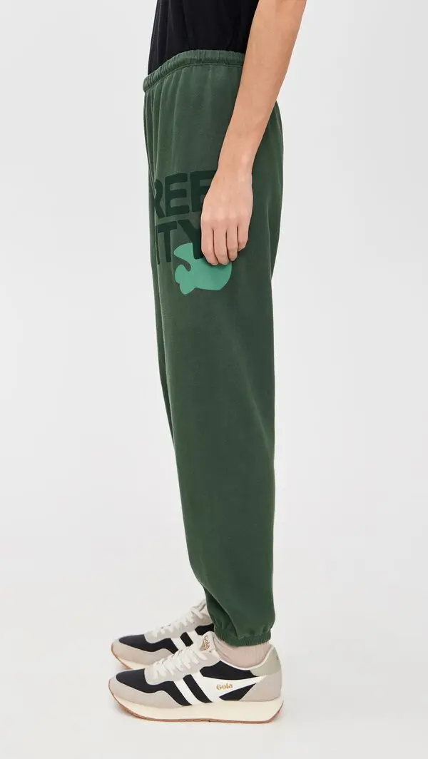 FREECITY Logo Print Joggers - Cactus