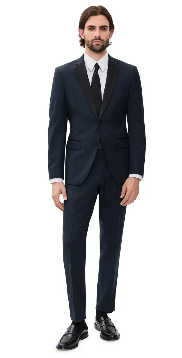 BOSS Hugo Two Piece Tuxedo - Dark Blue