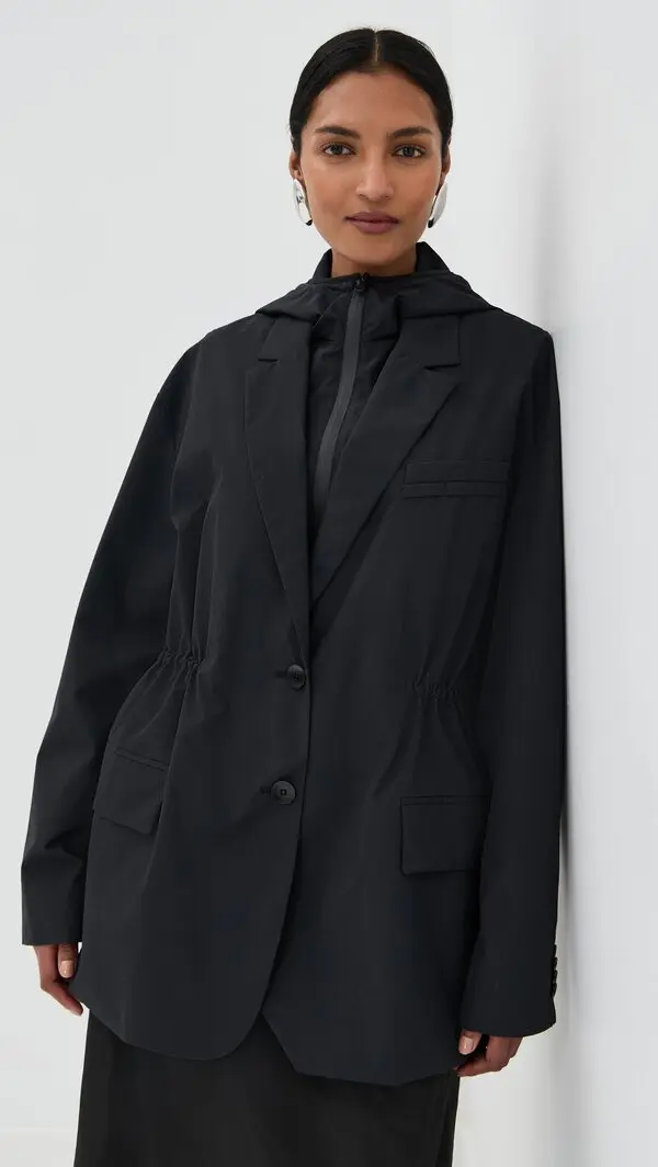 Tibi Tech Suiting Anorak Blazer