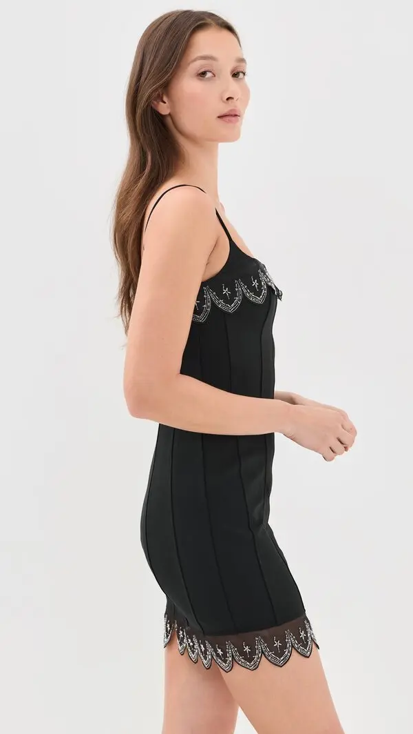 Staud Colette Dress in BLACK. Size S