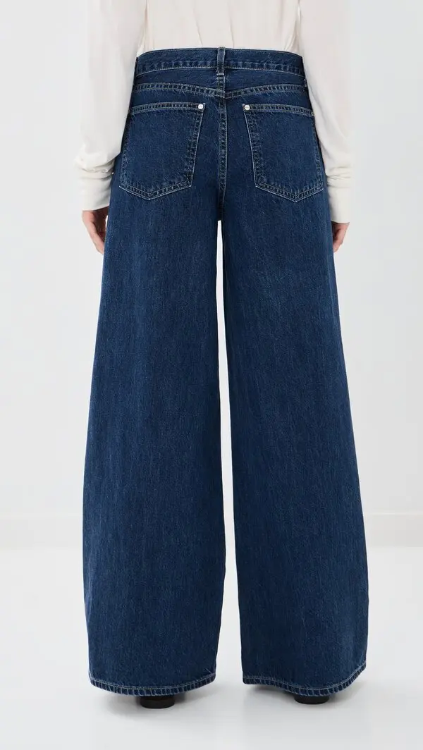 TWP Tiny Dancer Wide Leg Jeans - Dark Stone