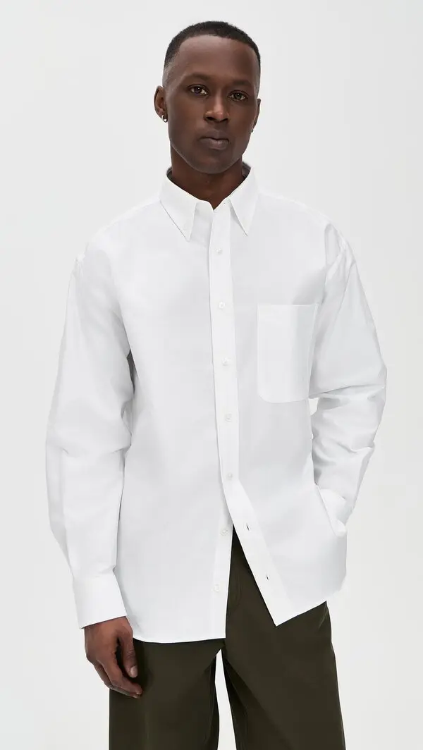AARON LEVINE Logo Oxford Shirt