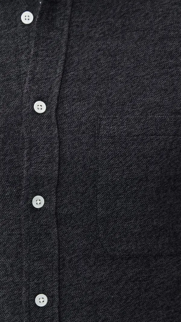 Portuguese Flannel Teca 2.0 Brushed Flannel Button Down Shirt - Grey