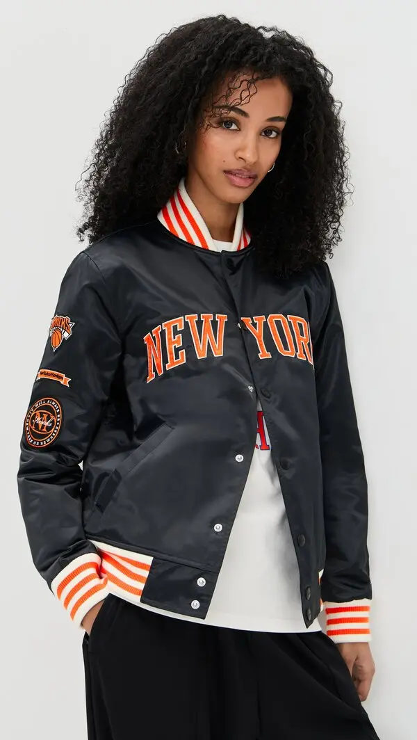 NEW YORK OR NOWHERE Knicks Midtown Varsity Jacket