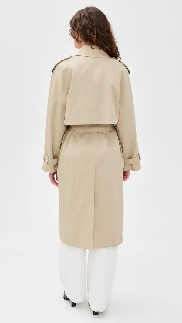 ANINE BING Rickie Maxi Trench - Beige