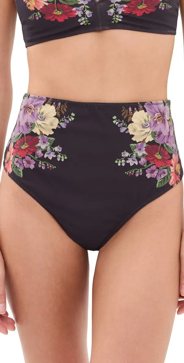Sea Viktoria High Waisted Floral Bikini Bottom - Multi