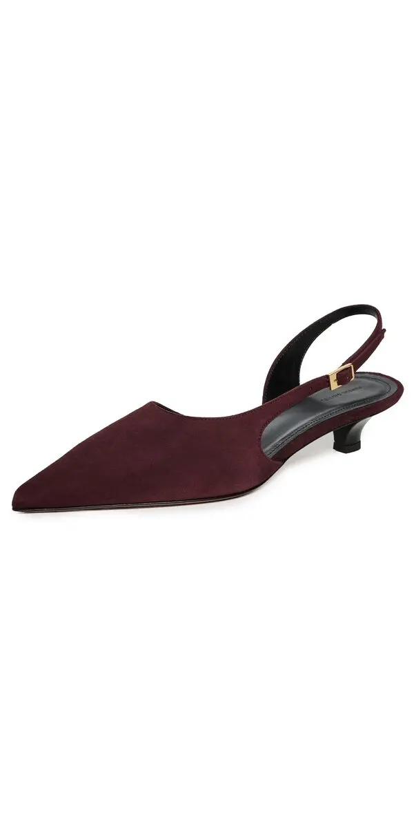 MANSUR GAVRIEL Anna Slingback Heels - Plum