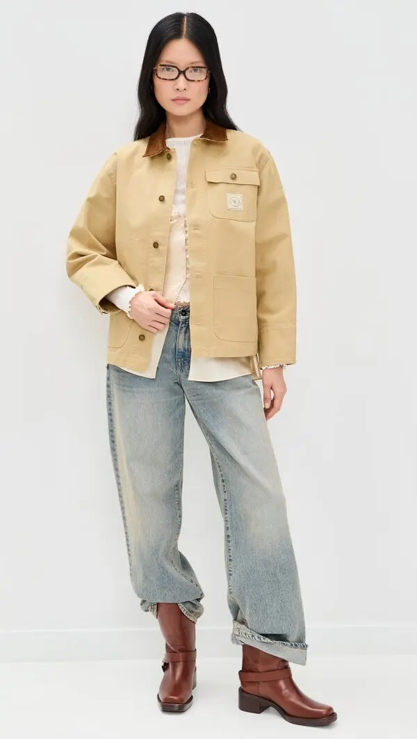 SPORTY & RICH Painter's Jacket - Tan