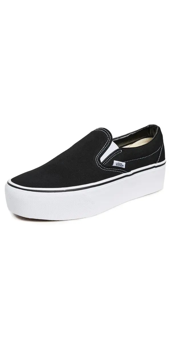 VANS Classic Slip-on Stackform Sneakers - Black/true White