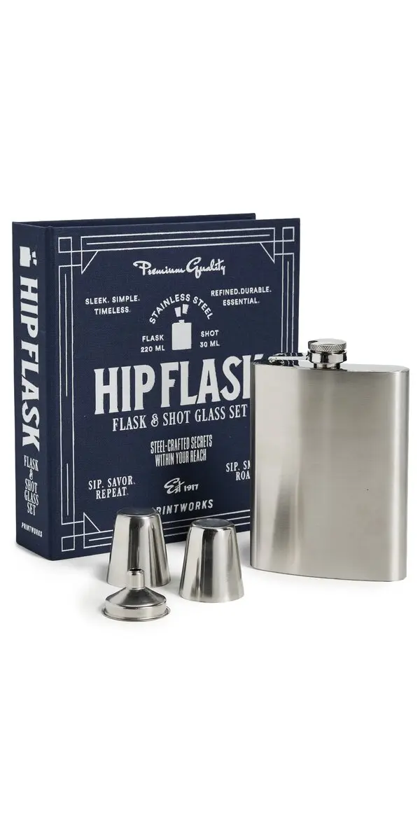 PRINTWORKS The Essentials Hip Flask Set