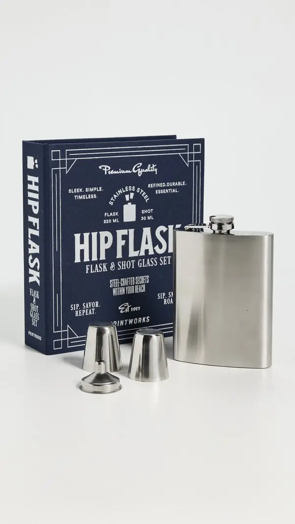 PRINTWORKS The Essentials Hip Flask Set