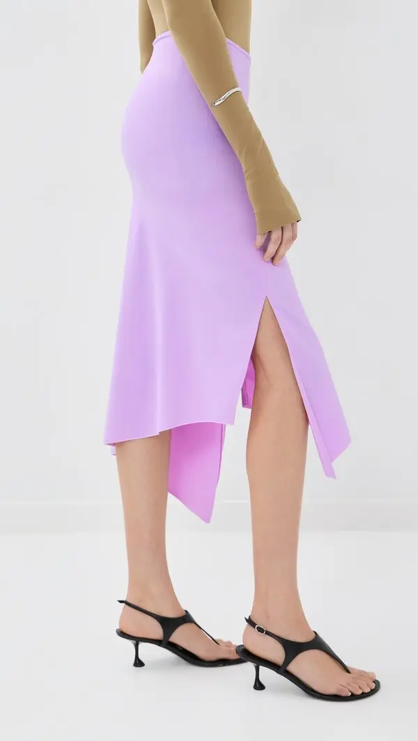 Coperni Rosette Detail Jersey Skirt