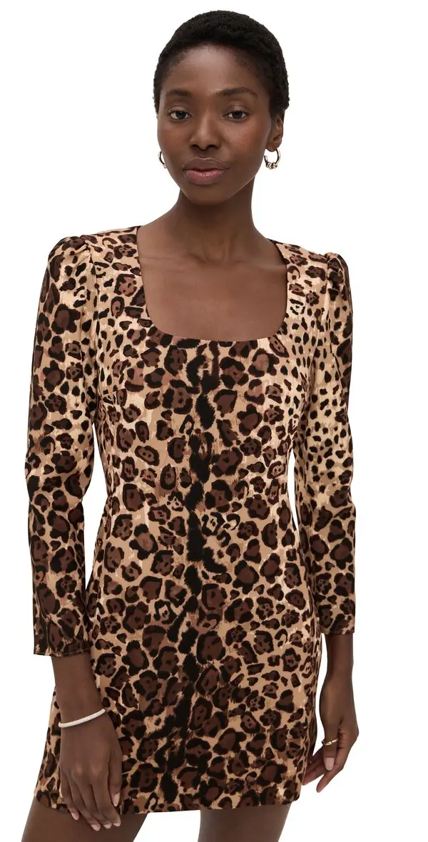 Saloni Shree Leopard Print Mini Dress