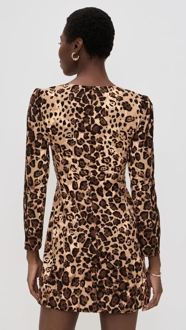 Saloni Shree Leopard Print Mini Dress