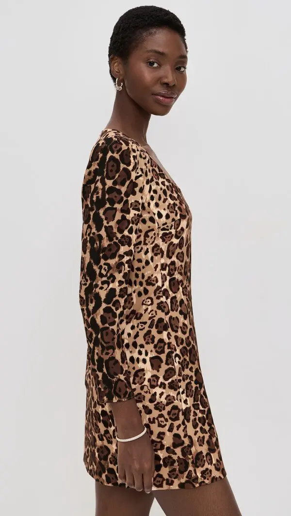 Saloni Shree Leopard Print Mini Dress