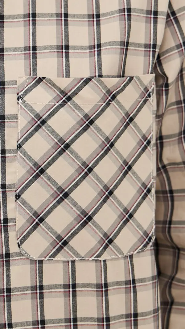 LE BOP Winnie Buttondown - Khaki Check