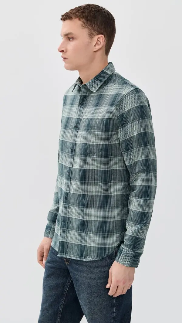 Vince Big Sky Plaid Long Sleeve Shirt