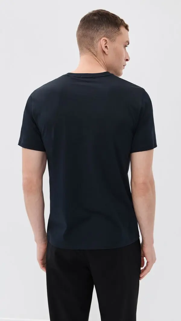 Theory Precise Rib Cotton Tee - Eclipse