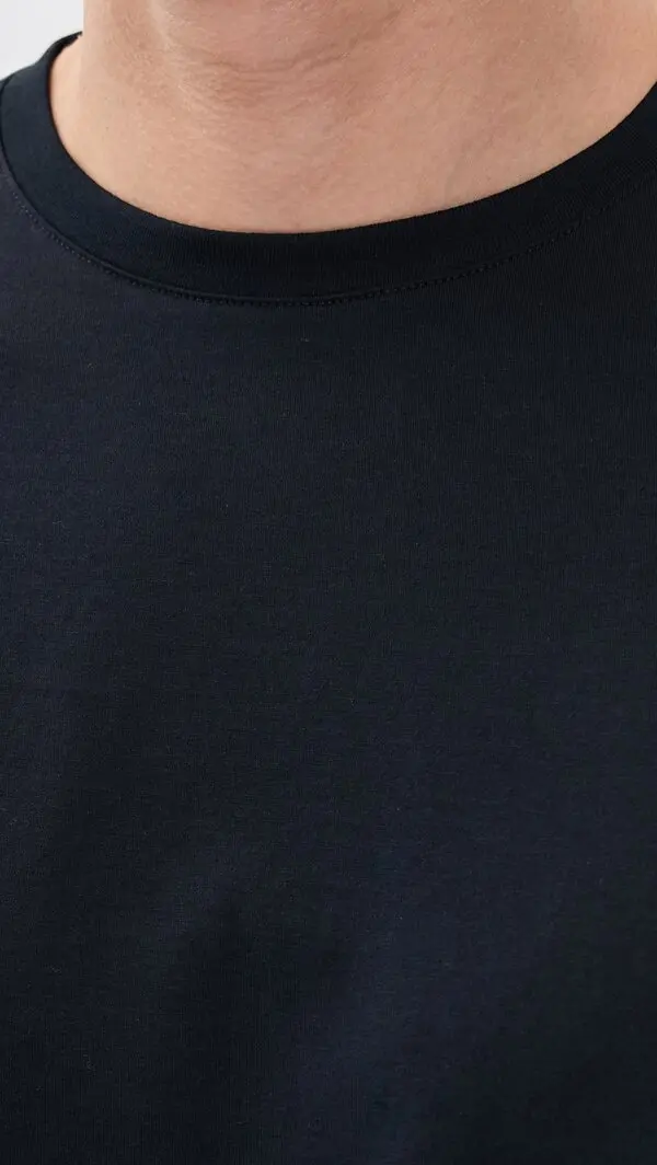 Theory Precise Rib Cotton Tee - Eclipse
