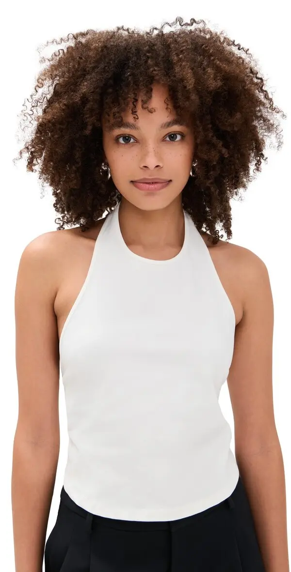 ST. AGNI Soft Jersey Halter Top