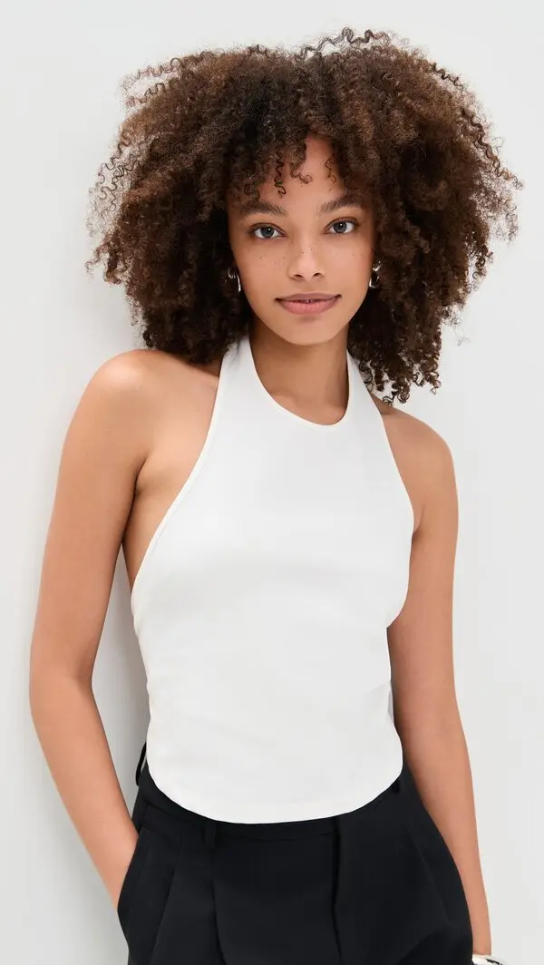 ST. AGNI Soft Jersey Halter Top