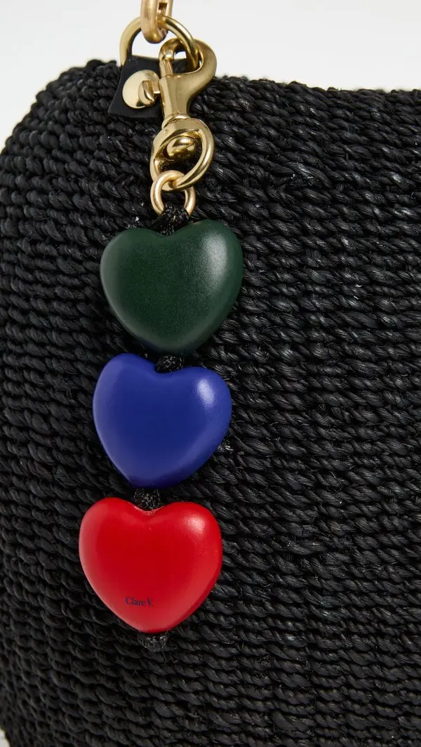 Clare V. Heart Fob