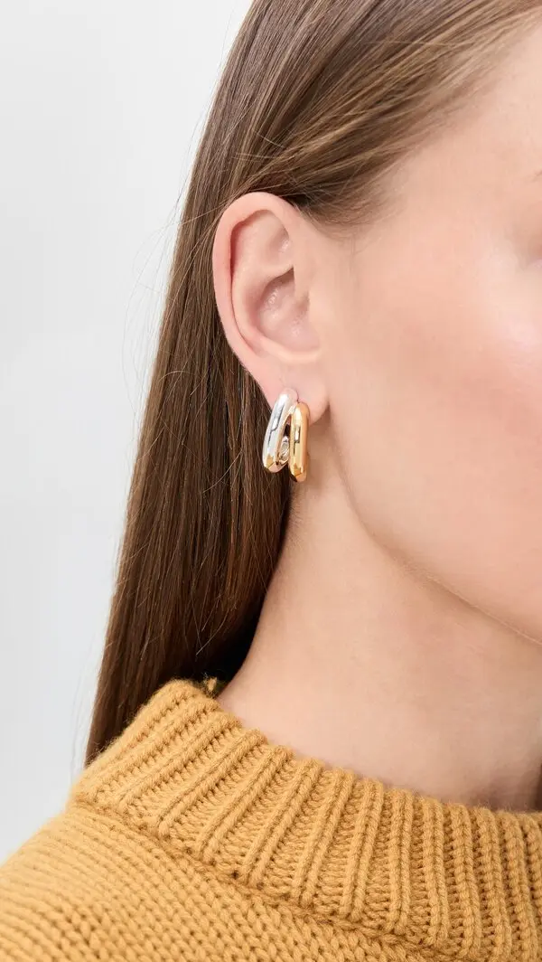 Jenny Bird Florence Hoop Earrings - Two Tone