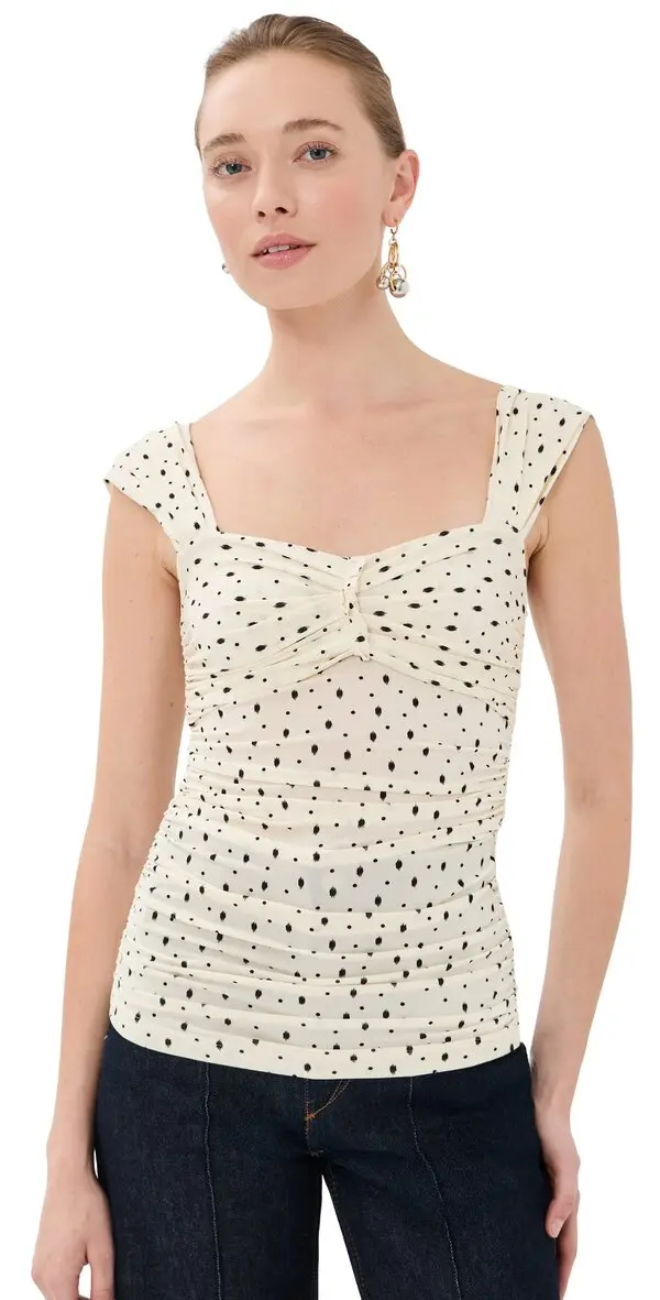 Isabel Marant Étoile Gemina Top - Ecru/black