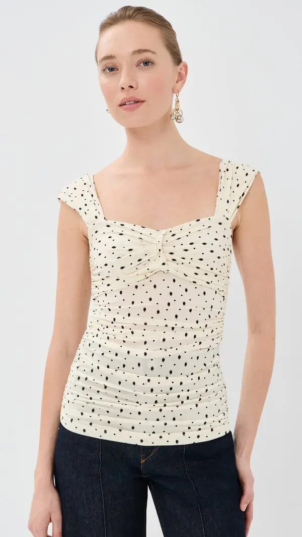 Isabel Marant Étoile Gemina Top - Ecru/black
