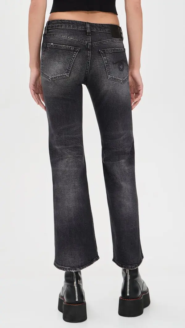 R13 Joan Cropped Flare Jeans