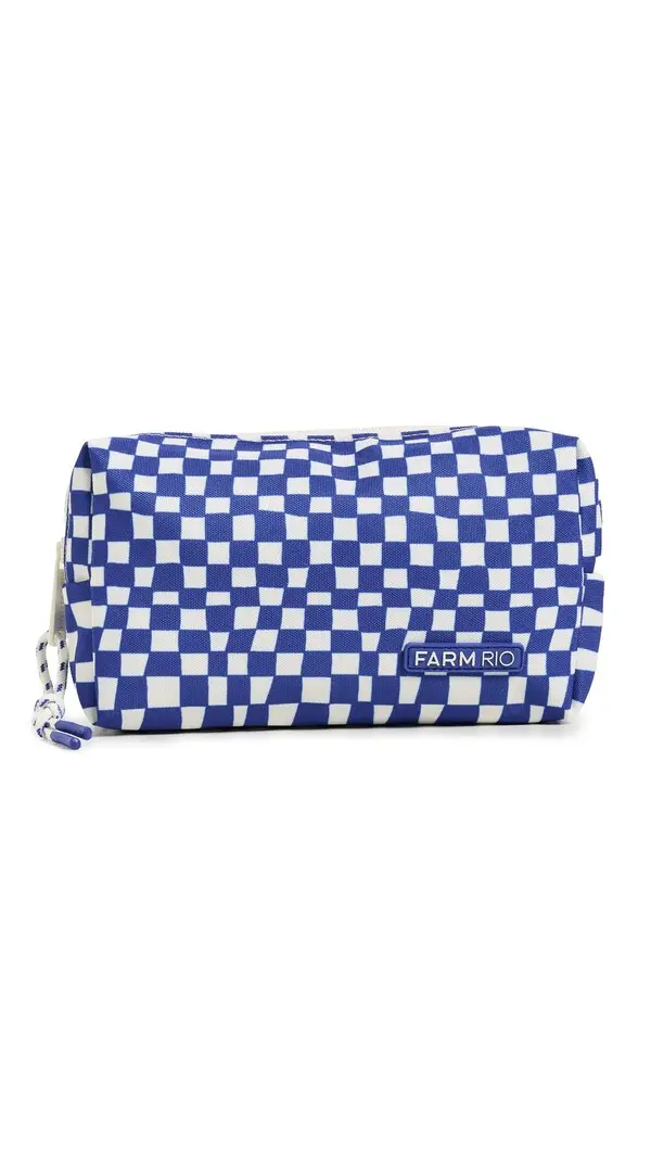 Farm Rio Check Patterned Pouch