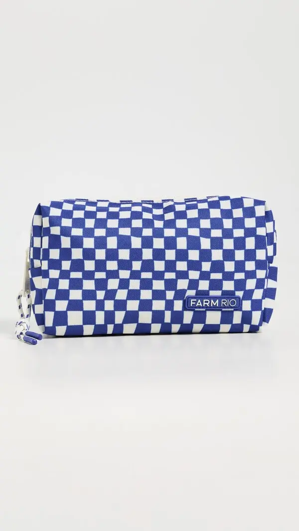 Farm Rio Check Patterned Pouch