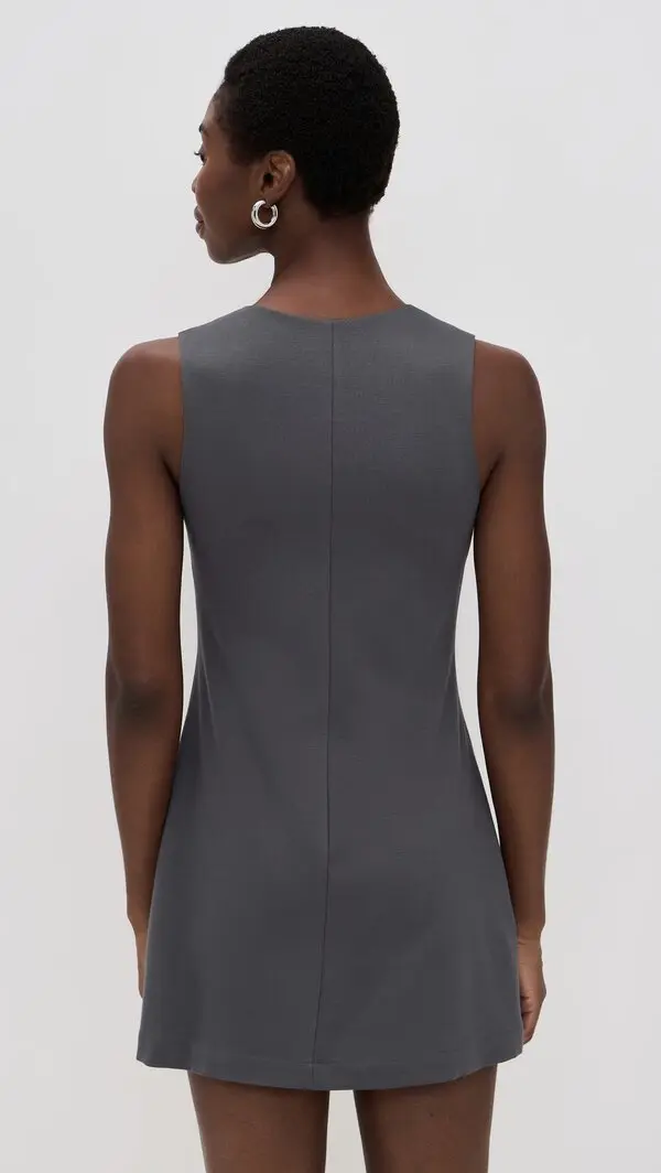 LE BOP Penny Mini Dress - Gunmetal