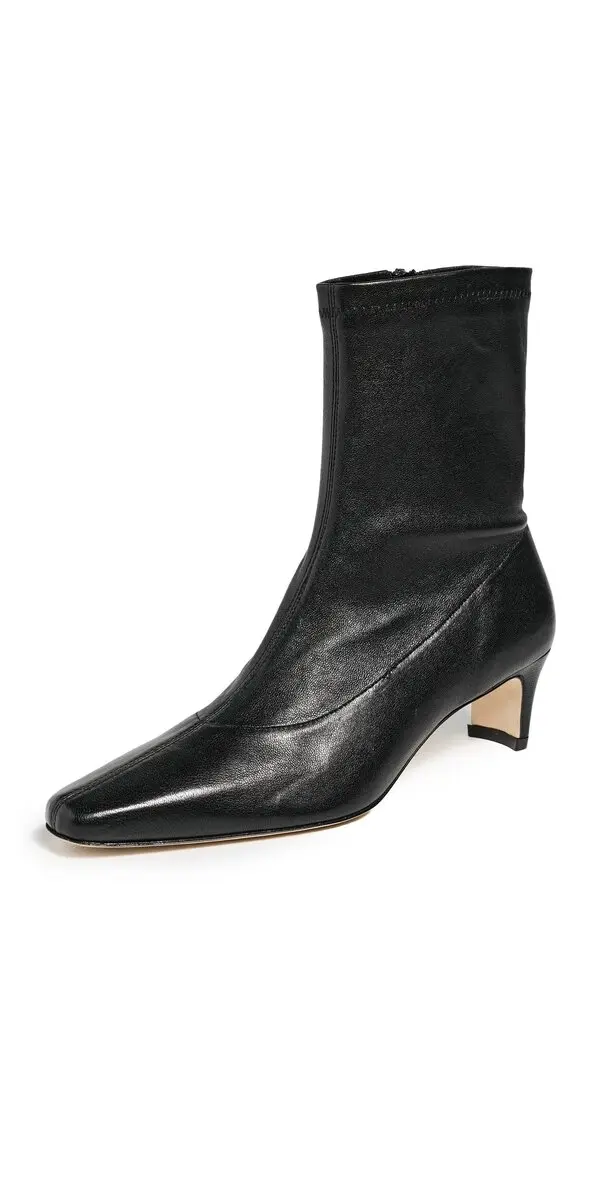 Staud Wally Sock Ankle Boots - Black