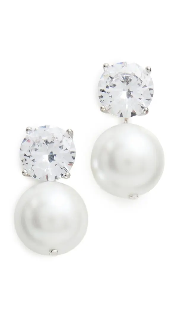 Shashi Cleo Large Earrings - Pearl
