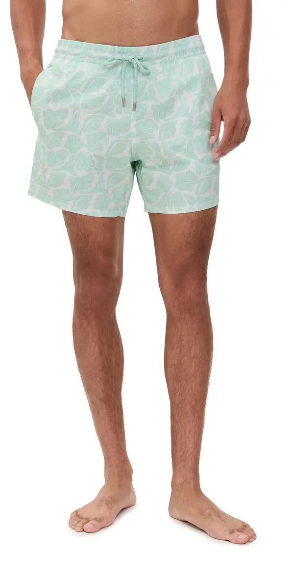 Vilebrequin Moorise Swim Trunks - Blanc