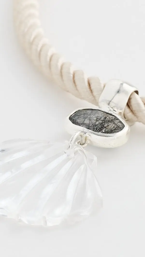 Chan Luu Sterling Silver Seashell Charm Necklace