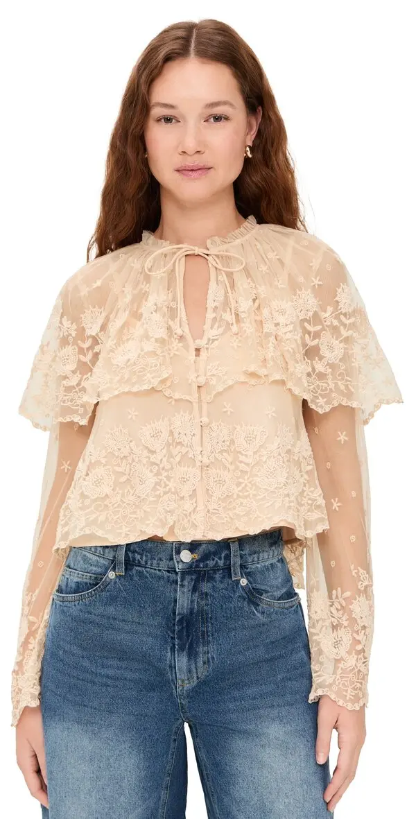 Sea Bronte Embroidered Long Sleeve Top