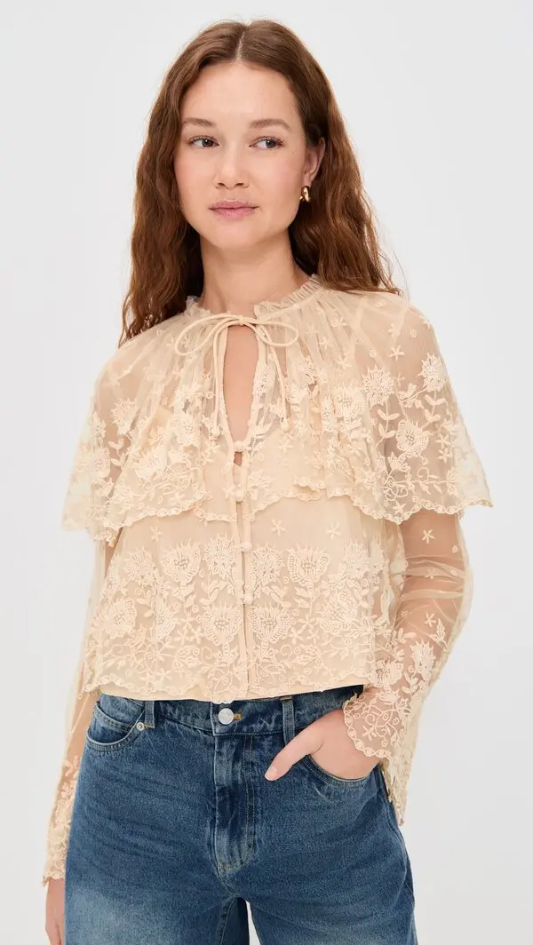 Sea Bronte Embroidered Long Sleeve Top