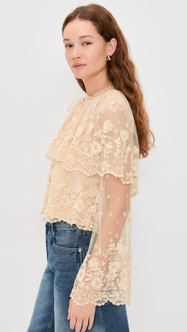 Sea Bronte Embroidered Long Sleeve Top