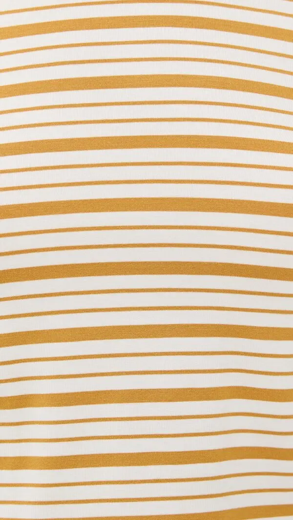 LE BOP Striped Long Sleeve Tee - Yellow/ivory