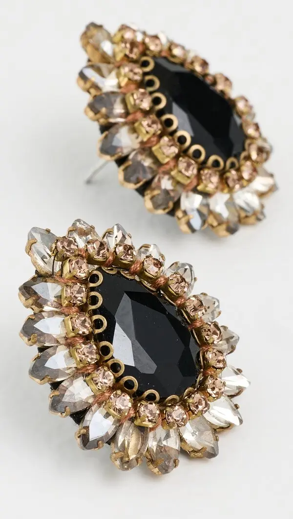 Deepa Gurnani Leesha Earrings - Black