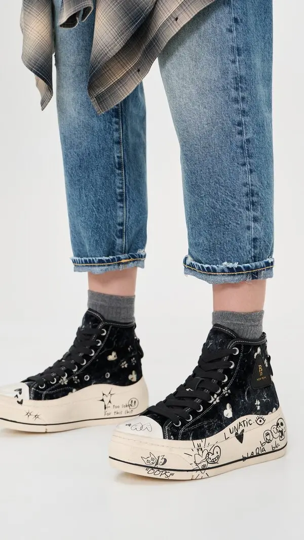 R13 Kurt High-top Sneakers