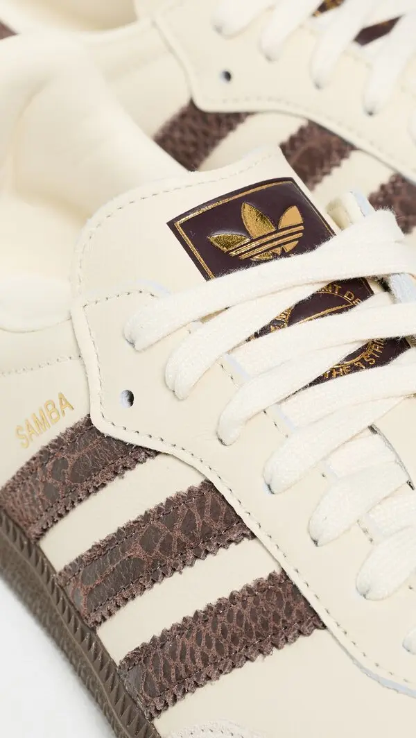 adidas gazelle silver green womens Adidas Women Samba OG Snakeskin Maroon Cream White – Newcop